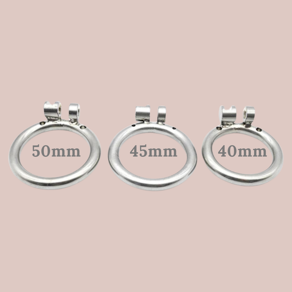 Circular Integral Lock Metal Chastity Device Base Ring – House of Chastity
