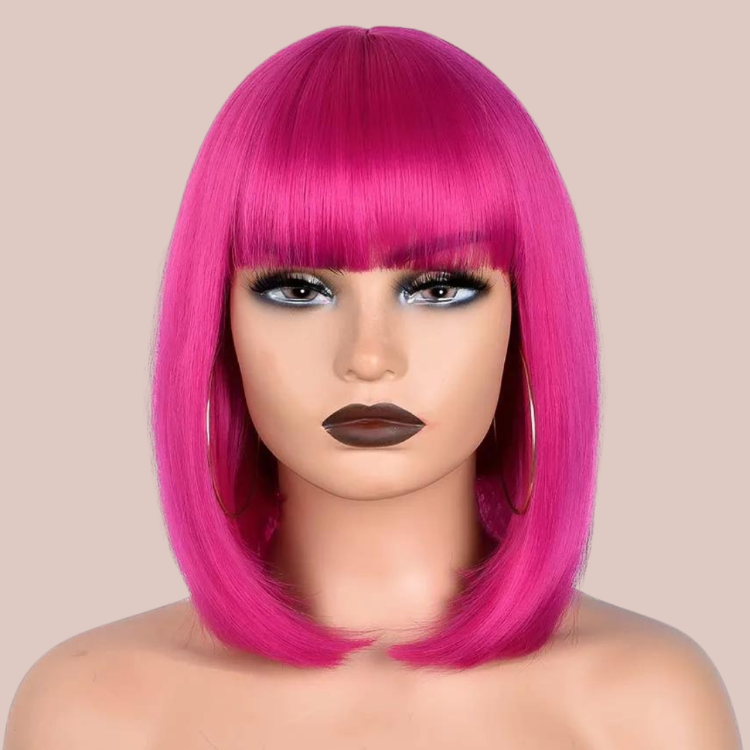 HOC3412 Sharp Bob Wig With Fringe – House of Chastity